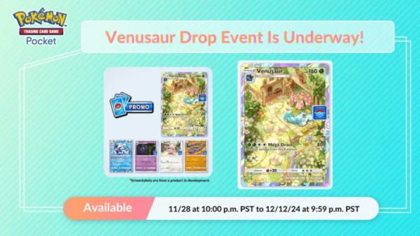 Nuevo evento en JCC Pokémon Pocket: Botín Venusaur con recompensas ...